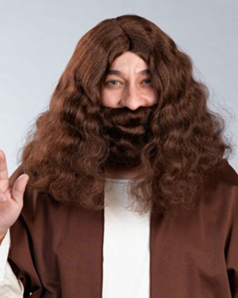 Jesus Biblical Mustache Wig Set by Enigma Costume Wigs – MaxWigs
